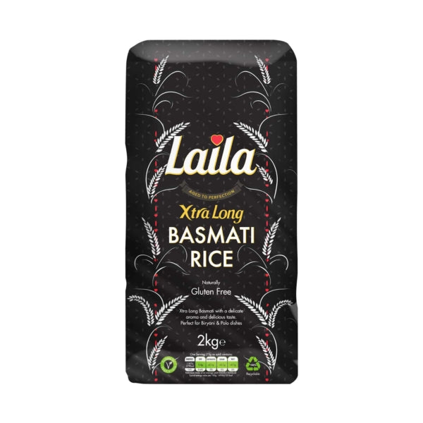 Laila Xtra Long Basmati Rice 2kg – DesiMe