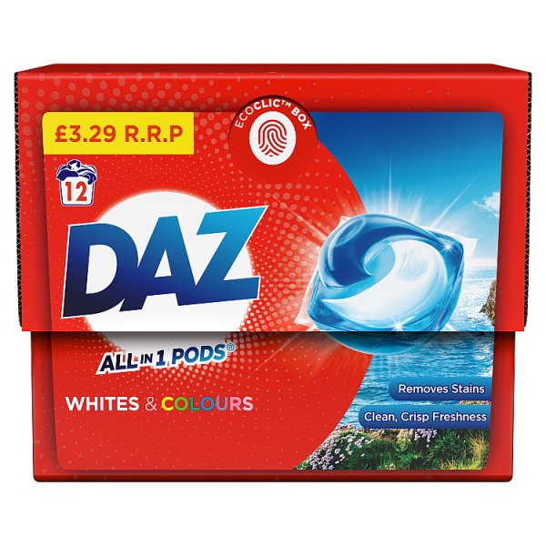 Daz All in 1 Laundry Detergent Liquid Pods 12s – DesiMe