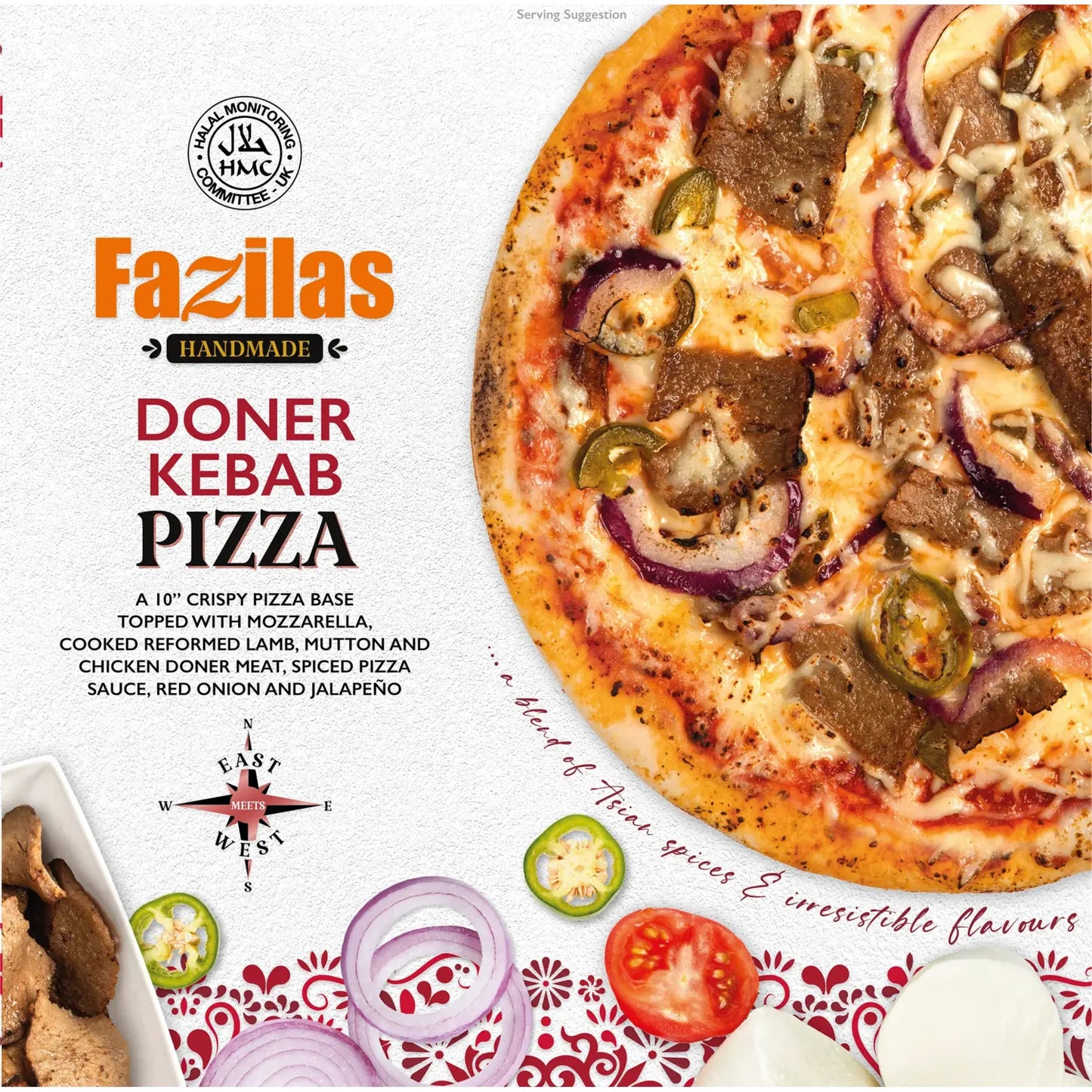 Fazilas Donner Kebab Pizza 10inch – DesiMe