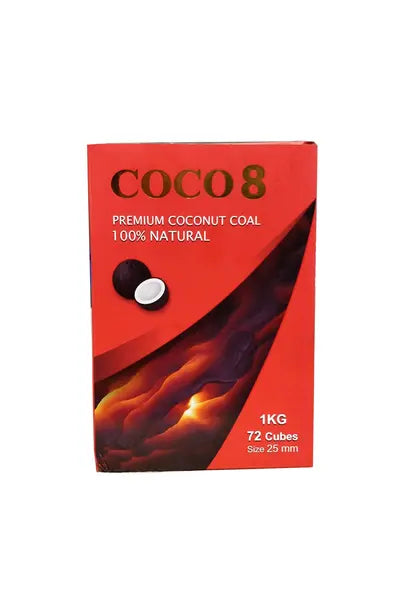 Coco 8 Charcoal Cubes 1kg (72 pcs) – DesiMe