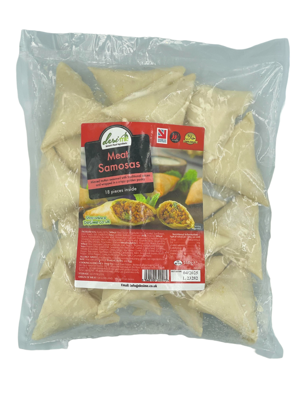 DesiMe 18 Meat Samosas
